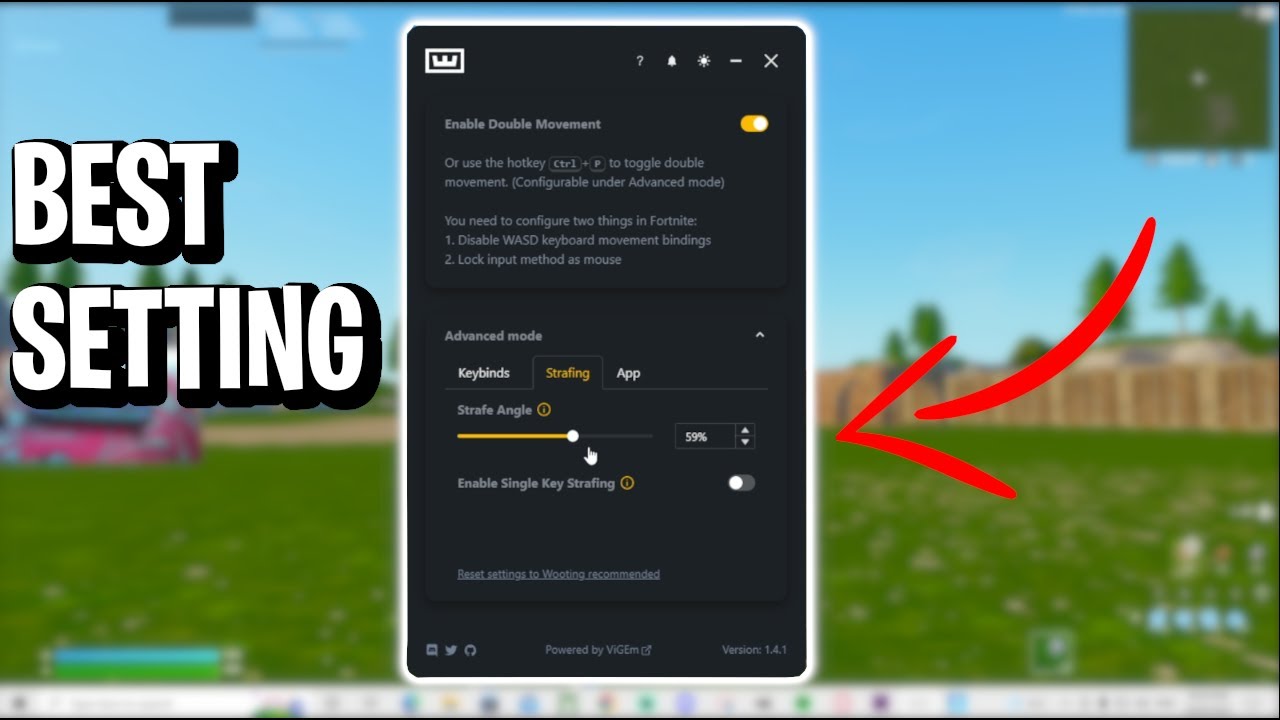 Best Wooting Double Movement Setting - YouTube