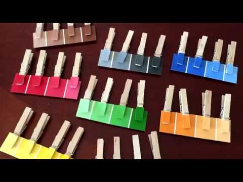 Paint Swatch Color Match | Toddler Learning Activity | Montessori ...