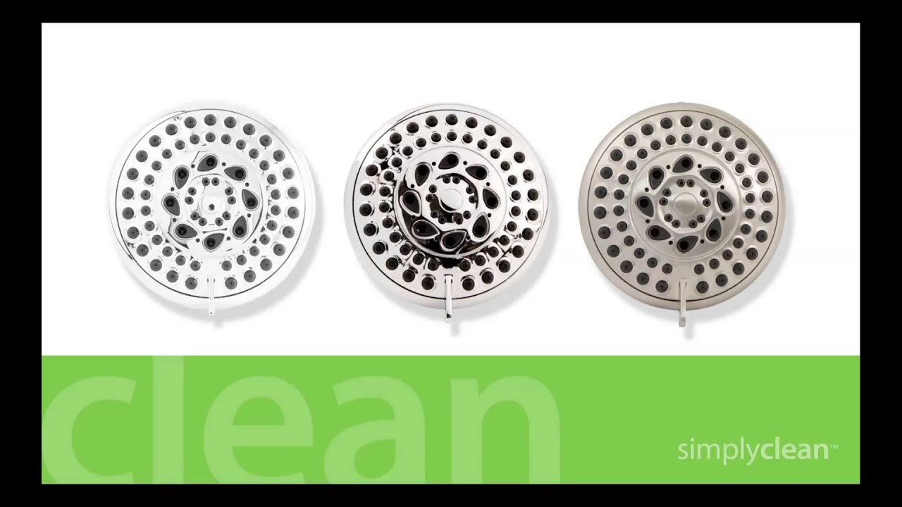 SimplyClean™ Charm 5-Spray Fixed Head Shower - YouTube
