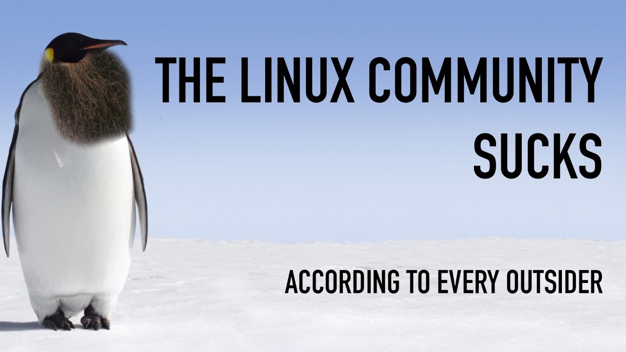 The Linux Community Sucks: According to Almost Every Outsider - YouTube