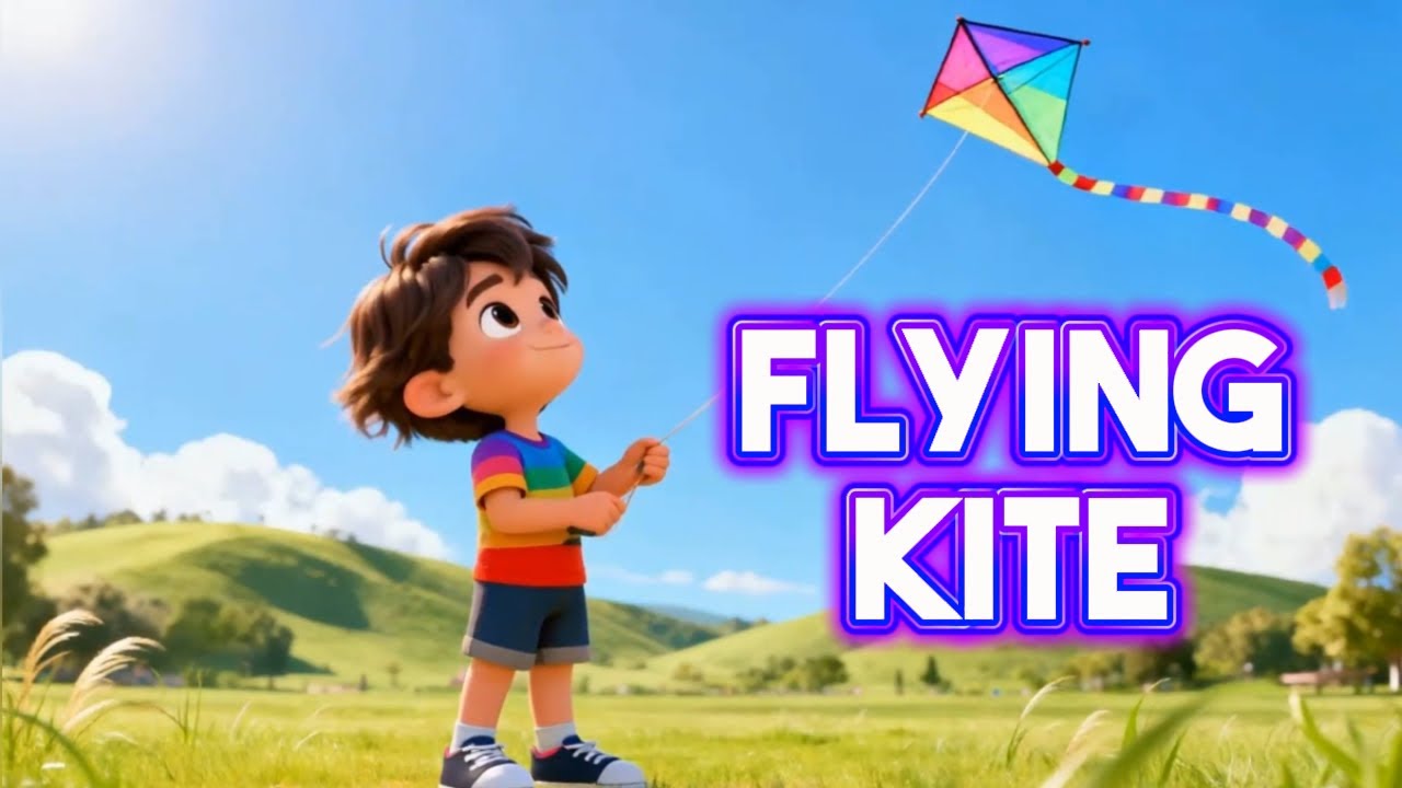 Flying a Kite | Kids Song | Poem | Rhyme | Fun | Esay | Learn - YouTube