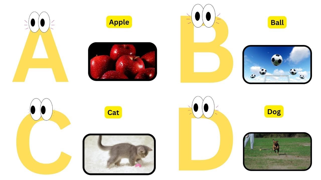 Learning ABC Letters and Basic English Vocabulary #abcd # ...