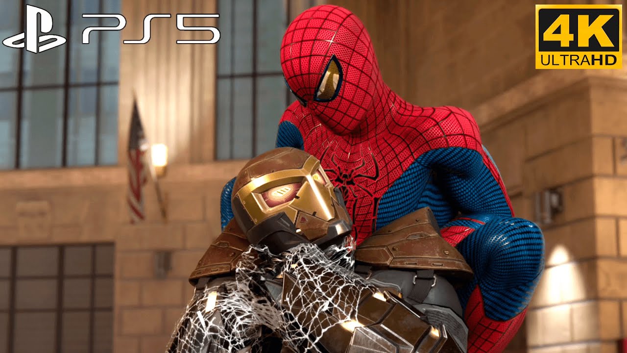 The Amazing Spider Man vs Shocker BOSS Fight Gameplay 4K ULTRA HD ...