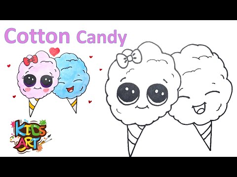 How To Draw Cotton Candy Really Easy Drawing Tutorial, 57% OFF