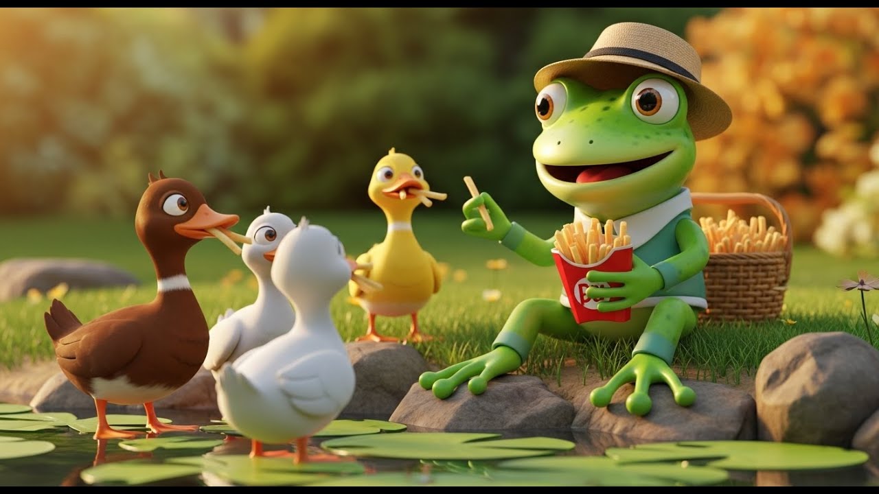 The Frog Who Found French Fries | Fun Nursery Rhymes and Kids Songs ...