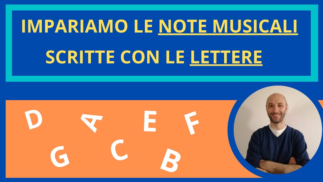 le note musicali in lettere, in inglese - YouTube