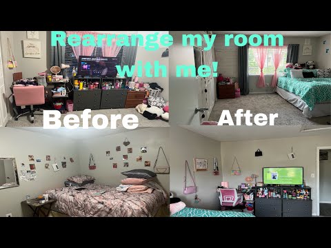 Rearrange my room with me! - YouTube