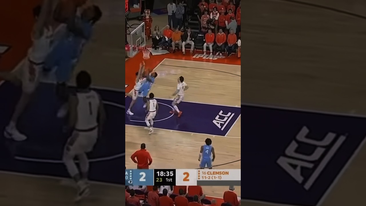 BACOT WITH THE TUFF AND 1 🔥🔥🔥🔥 #goneviral #basketball #unc #acc ...