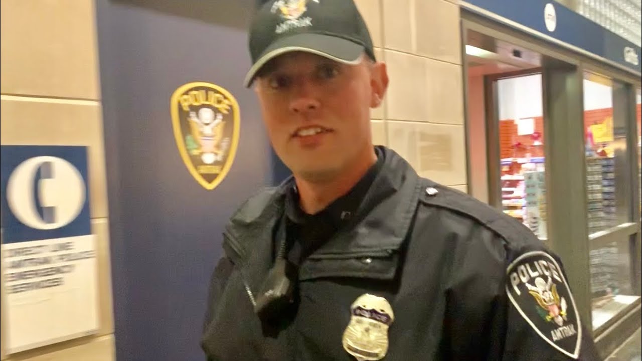 AMTRAK STATION POLICE 1st amendment audit - YouTube