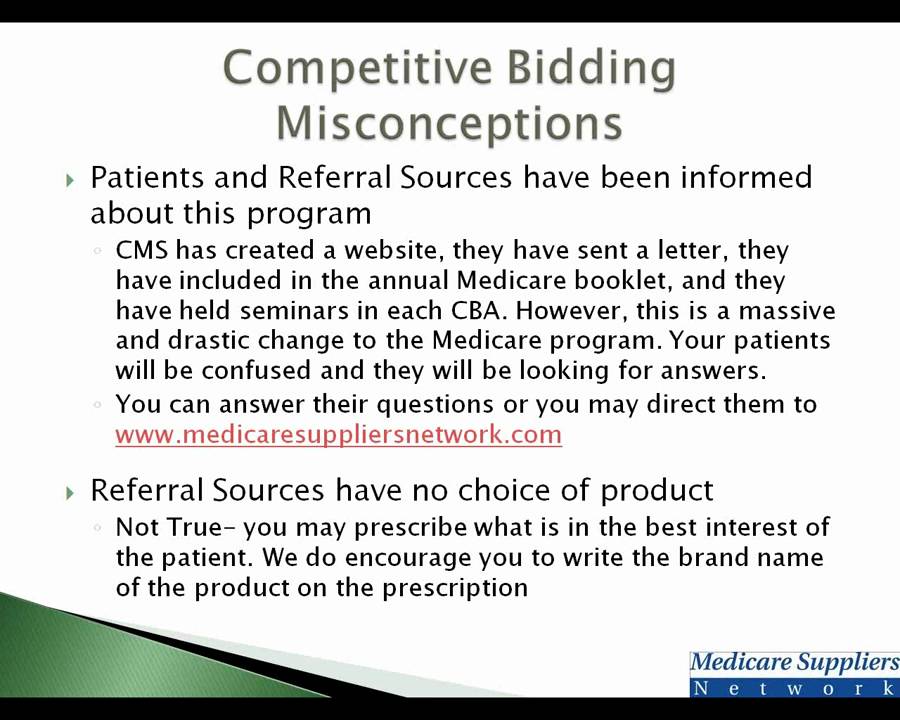 Competitive Bidding Explanation and Update - YouTube