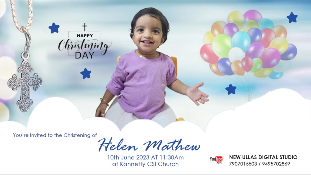 Christening Ceremony of Helen Mathew - YouTube
