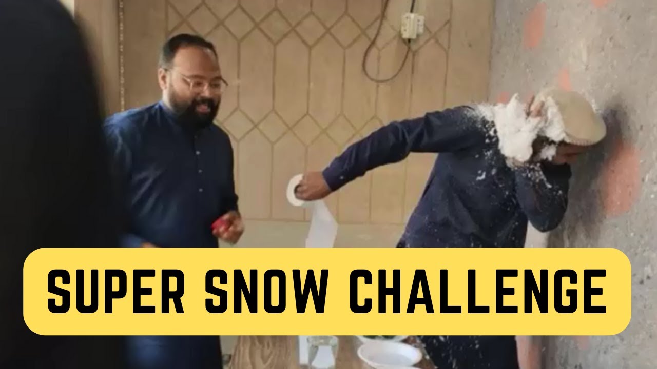 Super snow challenge | water glass challenge | Funny game videos - YouTube