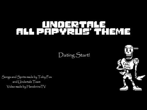 [HerobrineTV]Undertale: Undertale all Papyrus' theme - YouTube