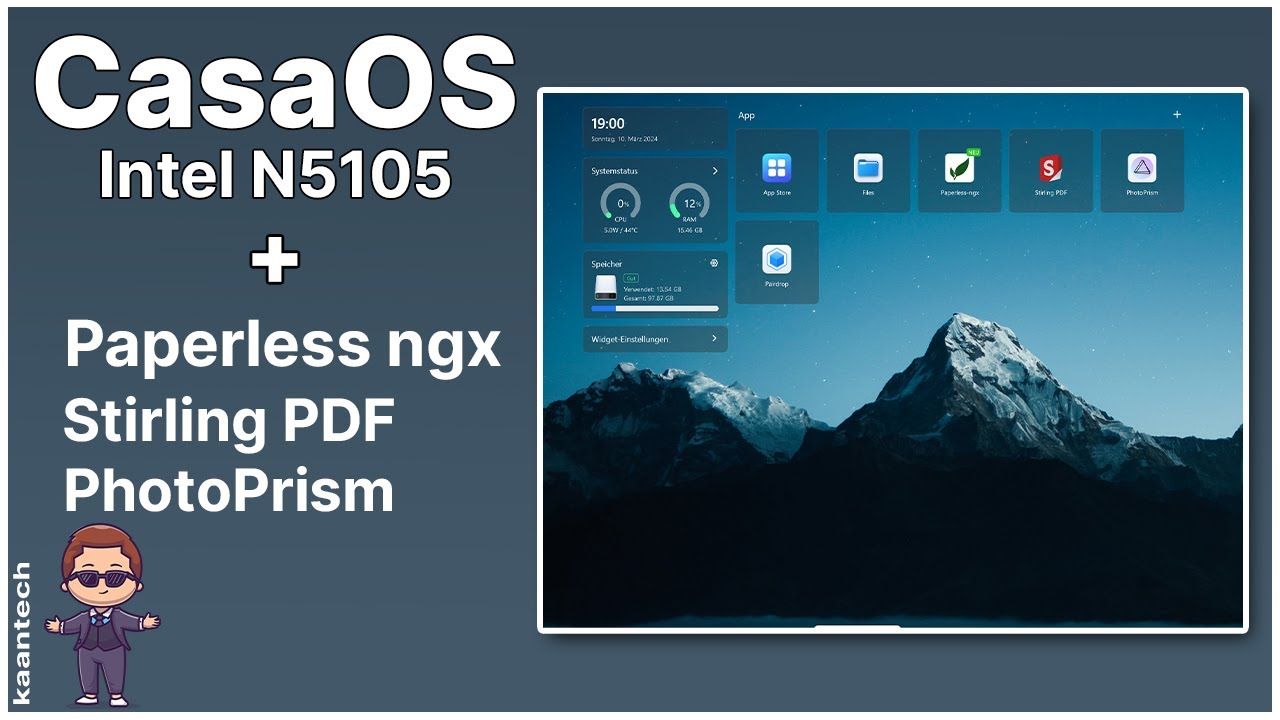 CasaOS und Intel N5105 - Dazu Paperless NGX, Stirling PDF und ...