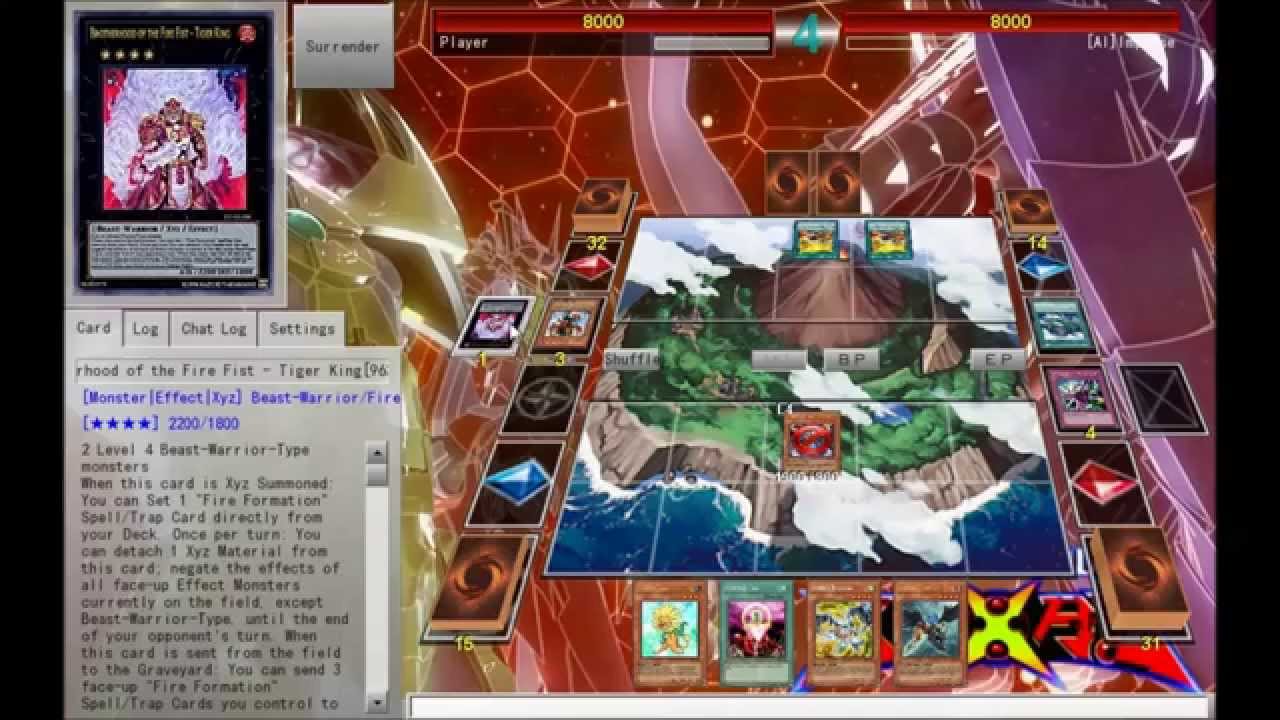 Yu-Gi-Oh YGOPro Match Duel - Reborn Tengu Plant Synchro Vs Fire King ...