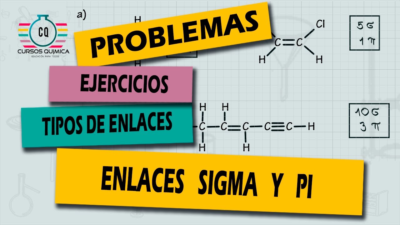 Hallar ENLACES SIGMA Y PI *VIDEO CORTO* - YouTube