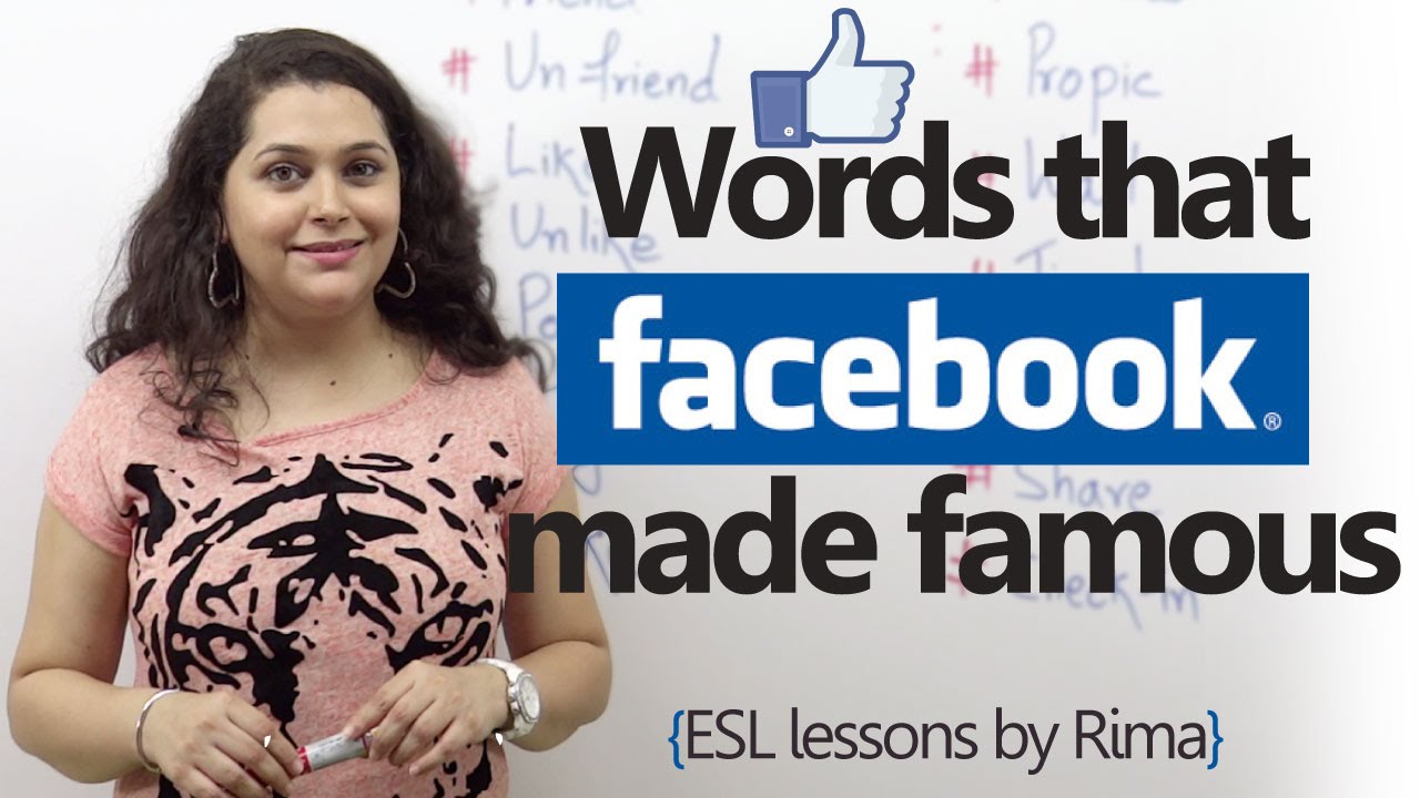 Spoken English words that Facebook made famous. (Facebook Vocabulary ...