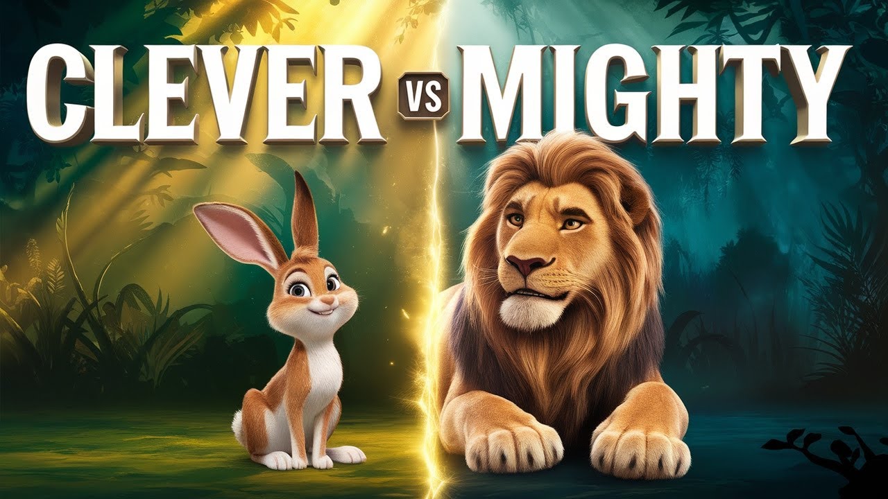 The Clever Rabbit and Rabbit | Moral story for kids | Bedtime story ...