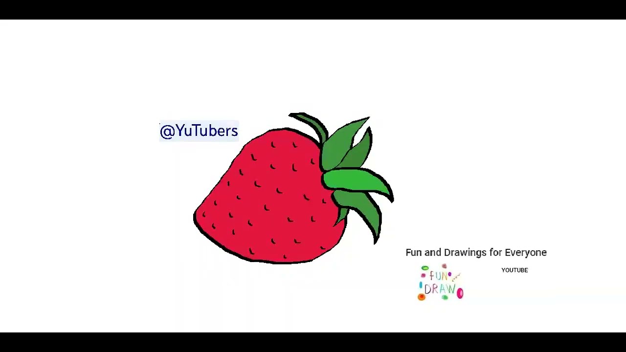 Como desenhar um morango delicioso 🍓 - YouTube