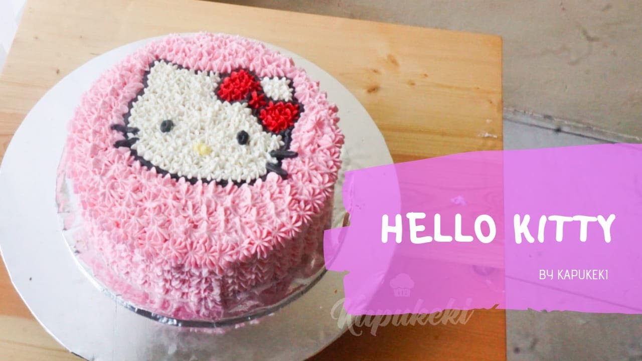 Tutorial Hello kitty cake - YouTube