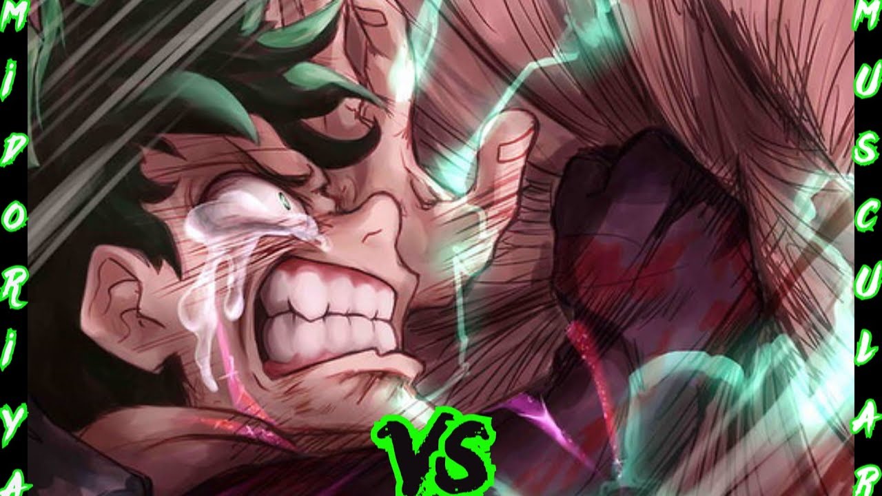 Midoriya vs muscular - My hero academia - YouTube