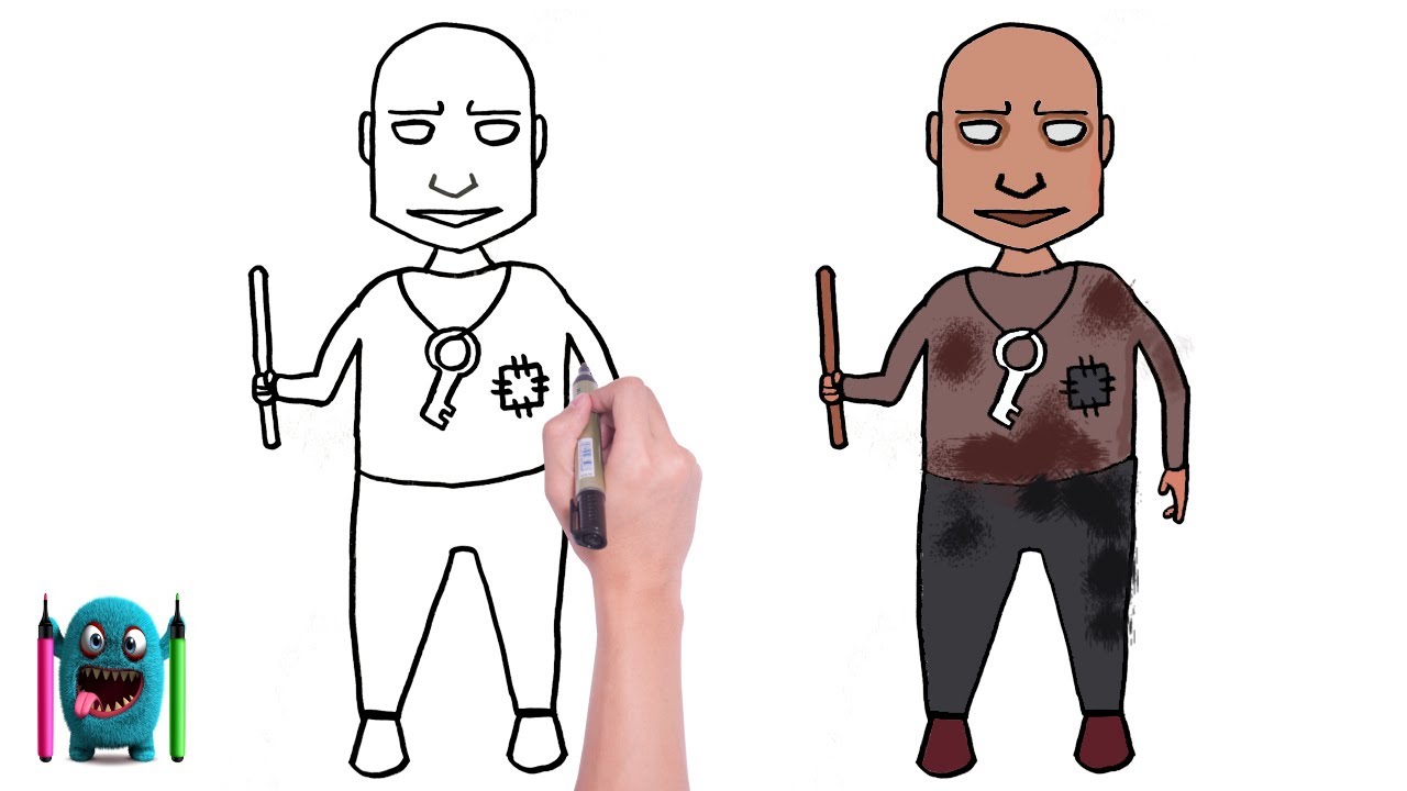 Grandpa Çizimi How to Draw Granny Chapter Two - YouTube