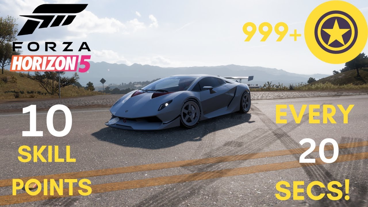 FASTEST AND EASIEST WAY TO EARN SKILL POINTS IN FORZA HORIZON 5 (100% ...