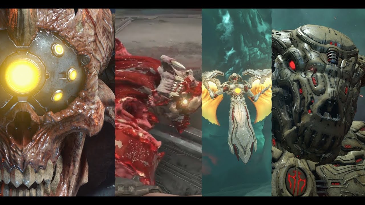 DOOM Eternal All Boss and Mini-Boss Fights - YouTube