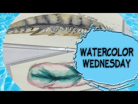 **Recorded Live On Periscope**Watercolor Wednesday - Feather Bookmarks ...