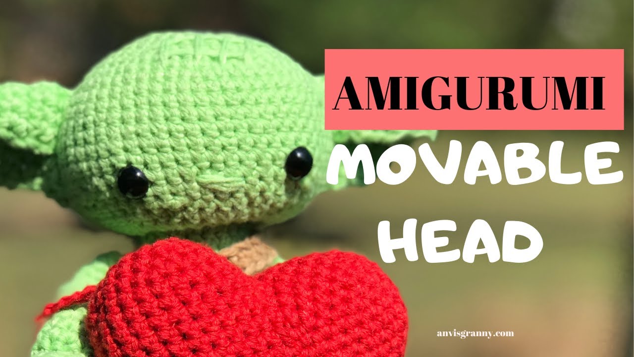 5 EASY STEPS to attach a movable head for amigurumi with yarn - YouTube