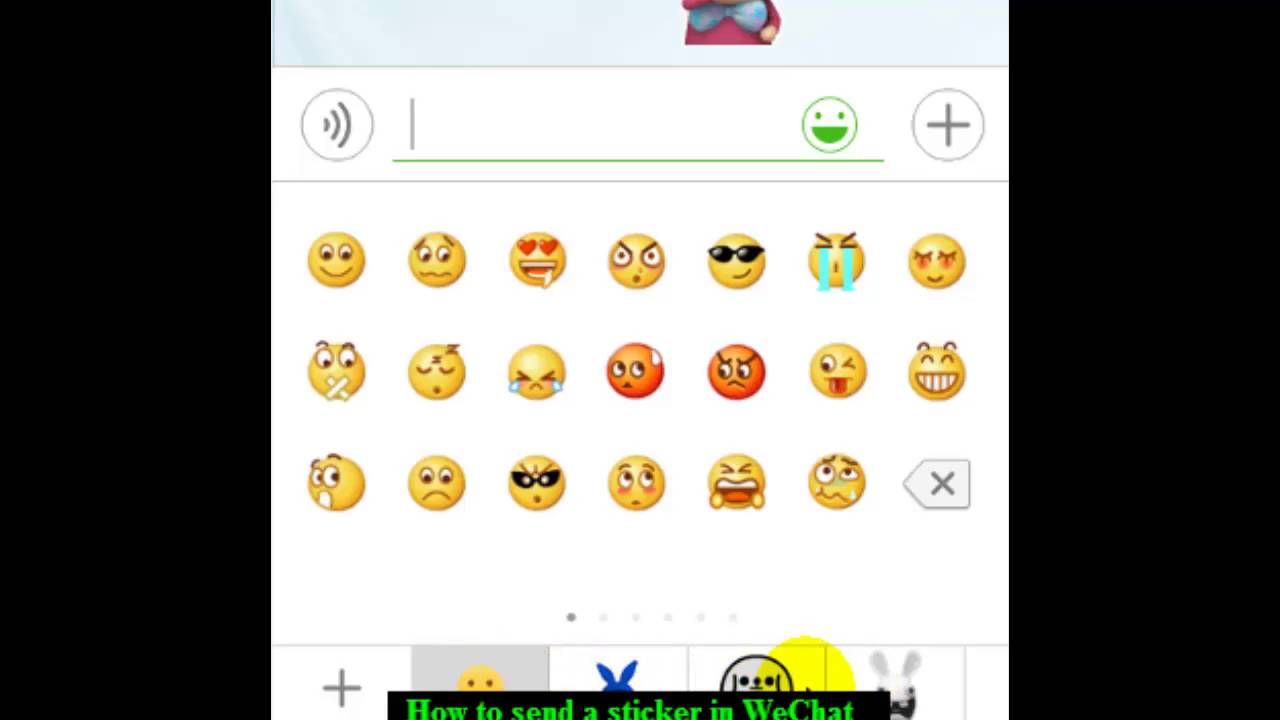 How to send a sticker in WeChat - YouTube