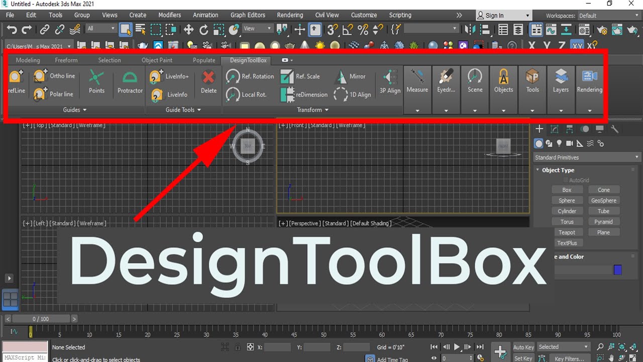 How to use DesignToolBox in 3ds Max | Shadin Creative Design - YouTube