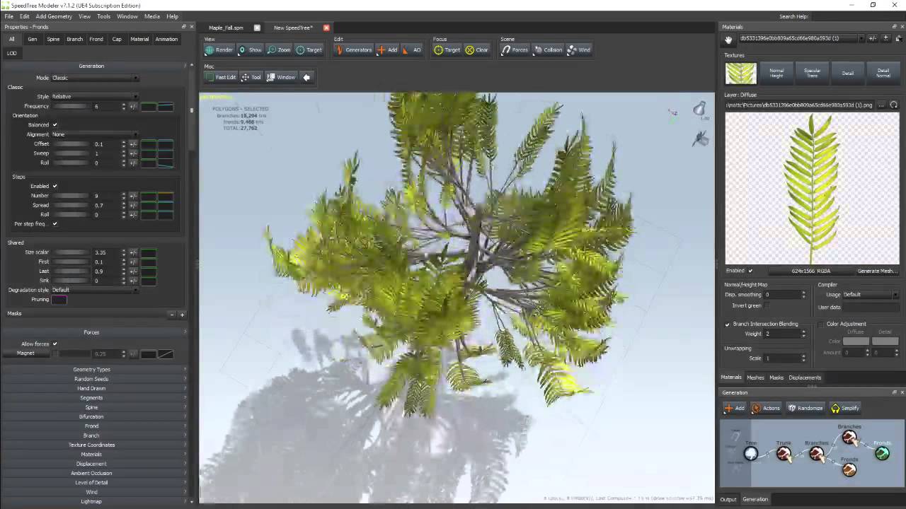 SpeedTree Tutorial #03 tree from scratch - YouTube
