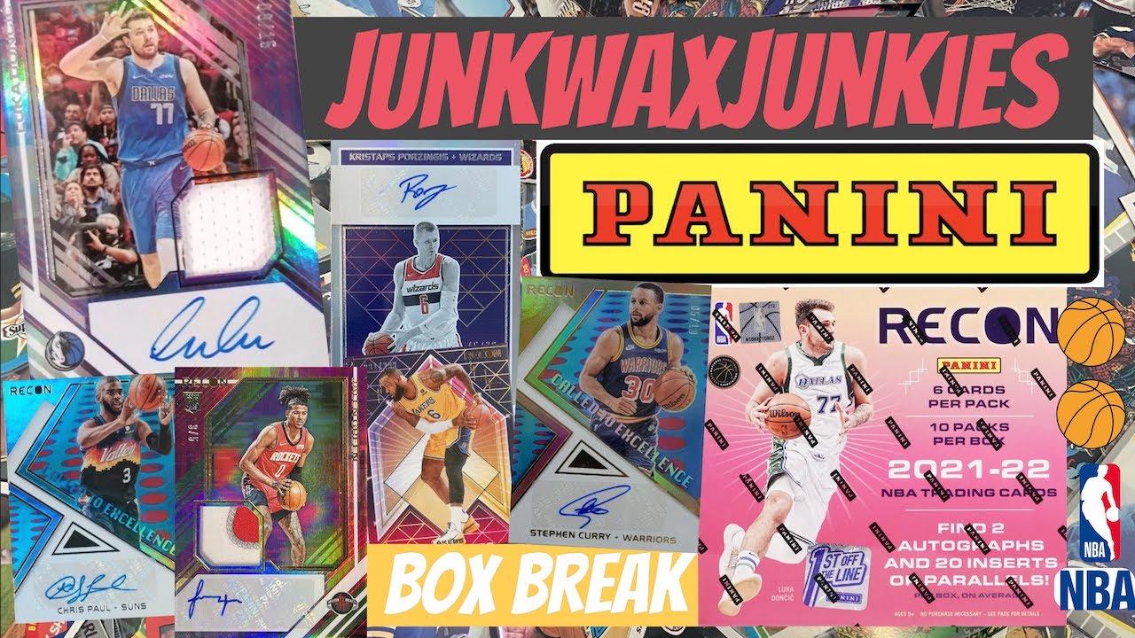 NBA Panini Recon 21-22 Hobby box break Lebron James Luca Doncic Hall of ...