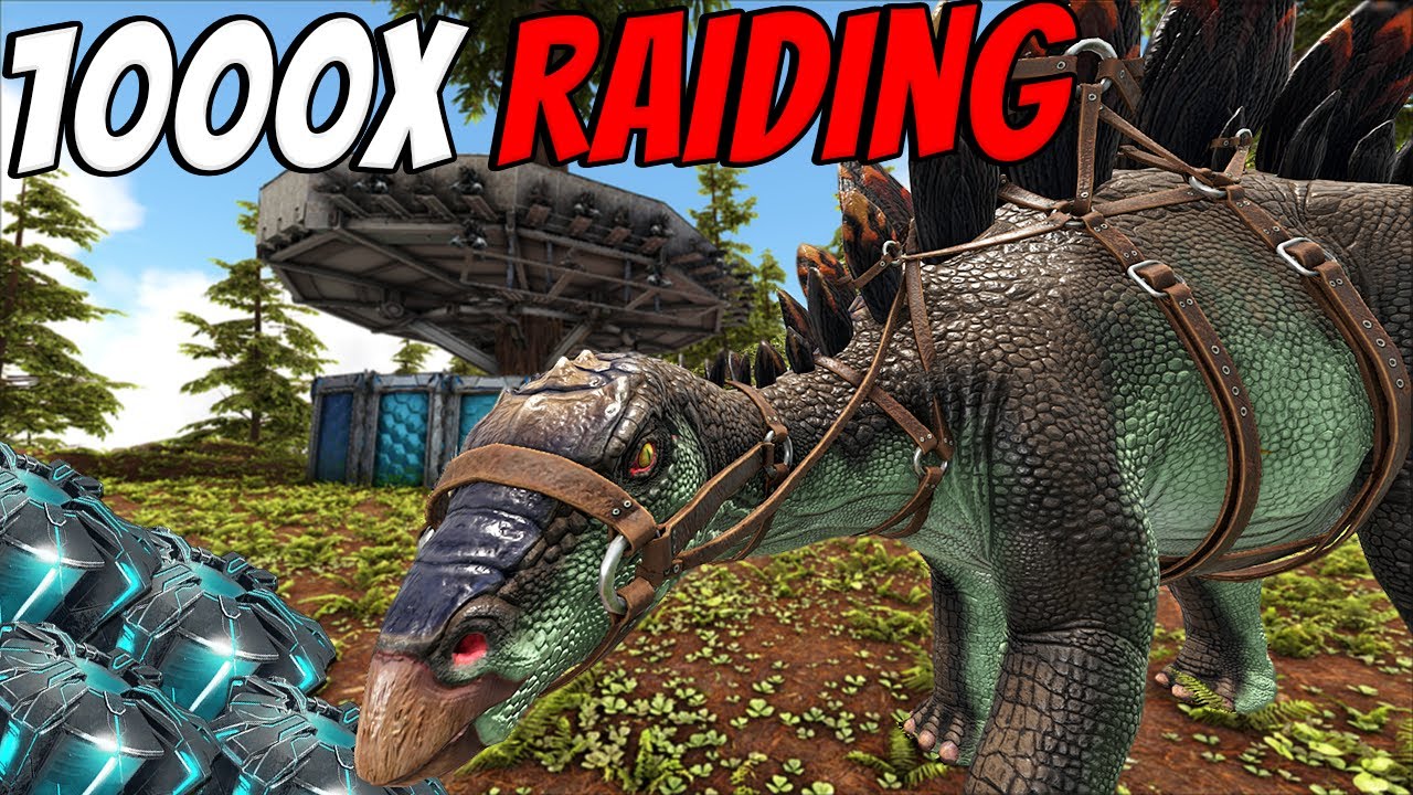 I RAIDED A MASSIVE Tree Base On ARK 1000x . . . - YouTube