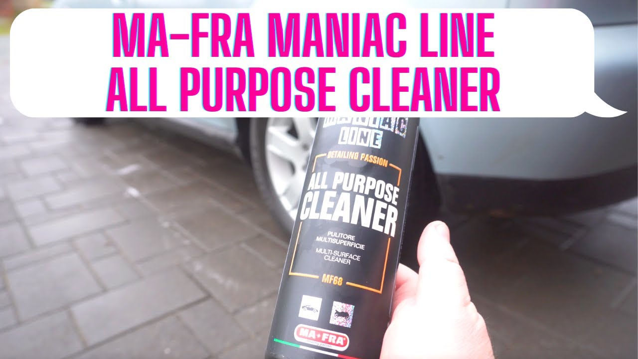 Ma-Fra Maniac Line All Purpose Cleaner test - YouTube