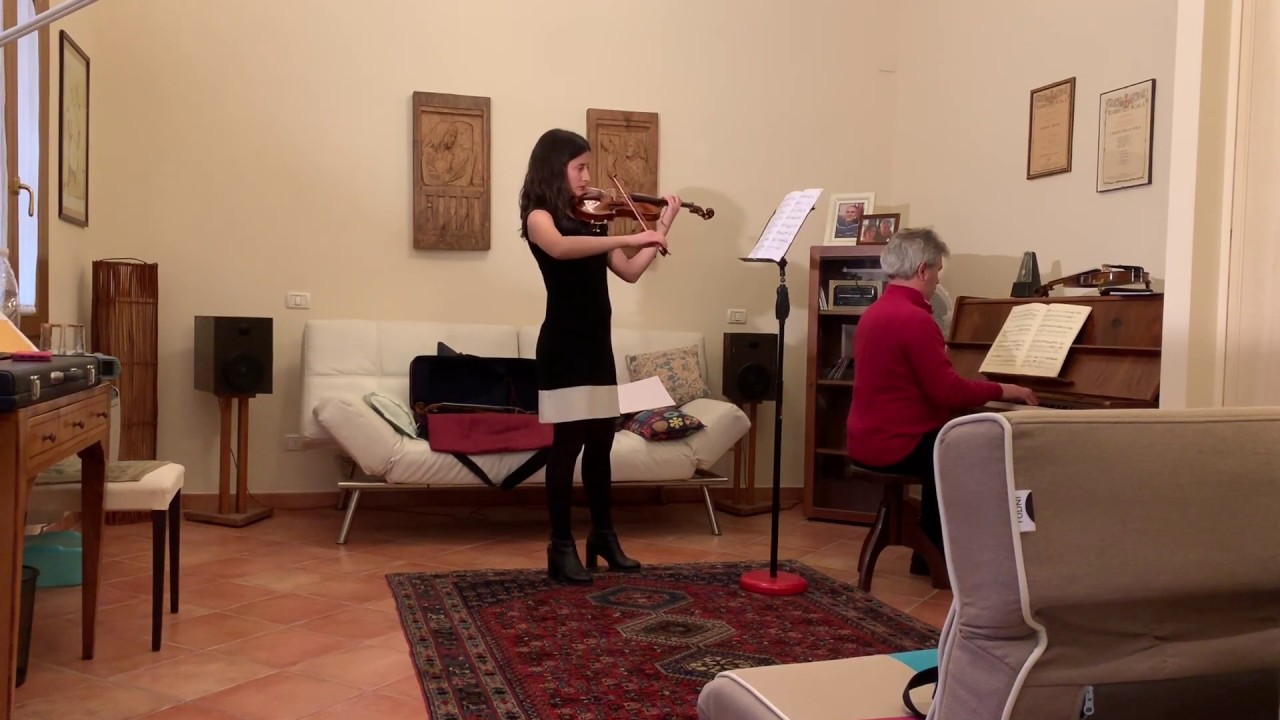 W.A.Mozart - Alessandra Bano Violin Concerto K219 II mov. Adagio - YouTube