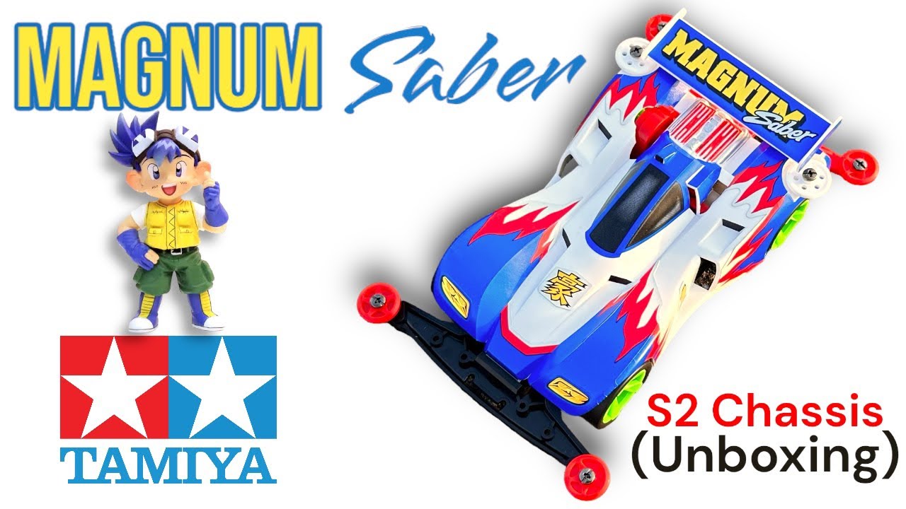 TAMIYA MAGNUM SABER PREMIUM - S2 chassis(unboxing) - YouTube