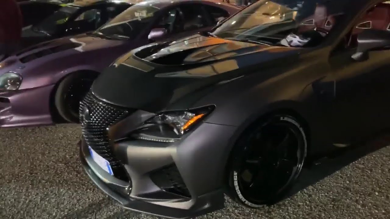 LEXUS RCF ATTENDS SETUP CAR MEET - YouTube