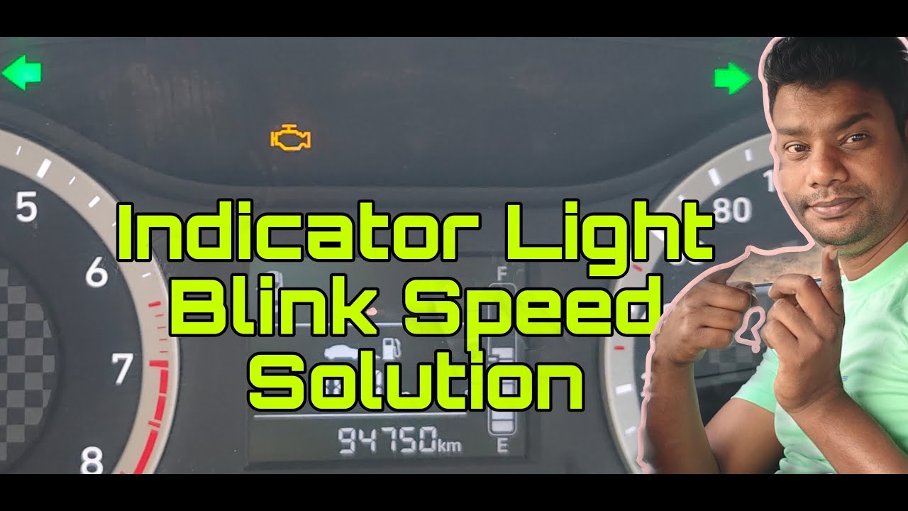 Indicator Light Blink Speed Solution - YouTube