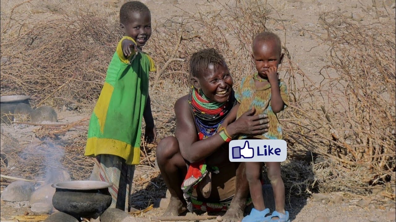 The struggles to survive in the wilderness in an african desert village ...