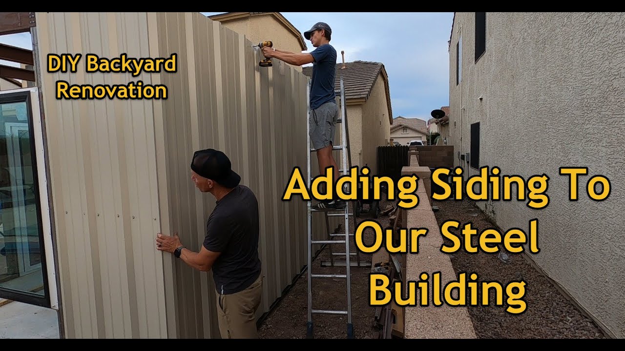 DIY Backyard Renovation - Episode 22 - We started adding R panel to the ...