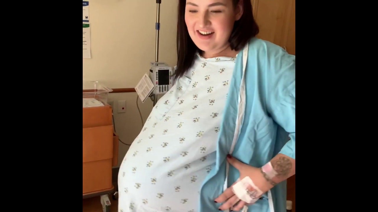 Labor and Delivery of fourth baby (no pain meds) - YouTube