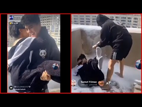 Meriç İzgi sevgilisi Denisa'yı karlara atıyor :)