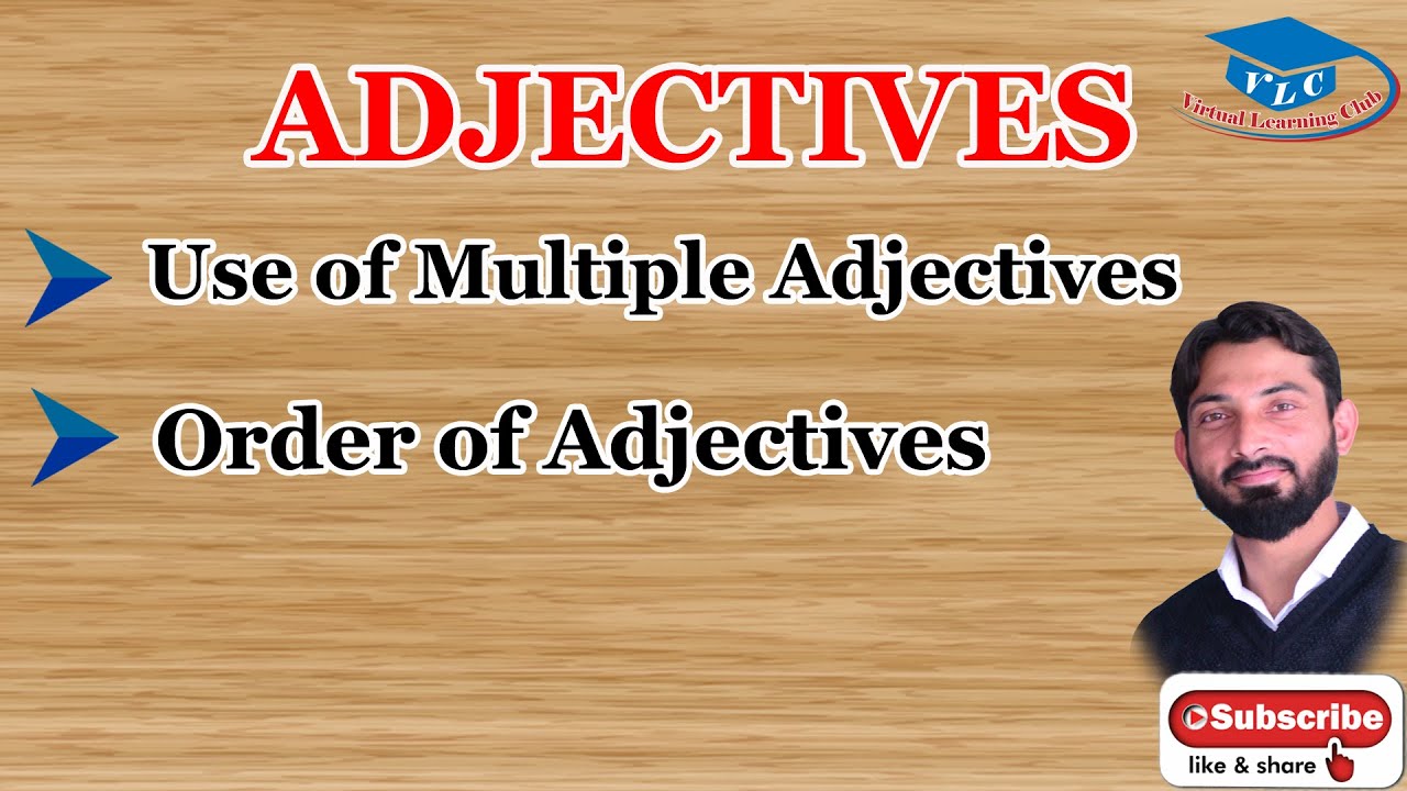 Order of Adjectives | Use of Multiple Adjectives | Parts of Speech ...