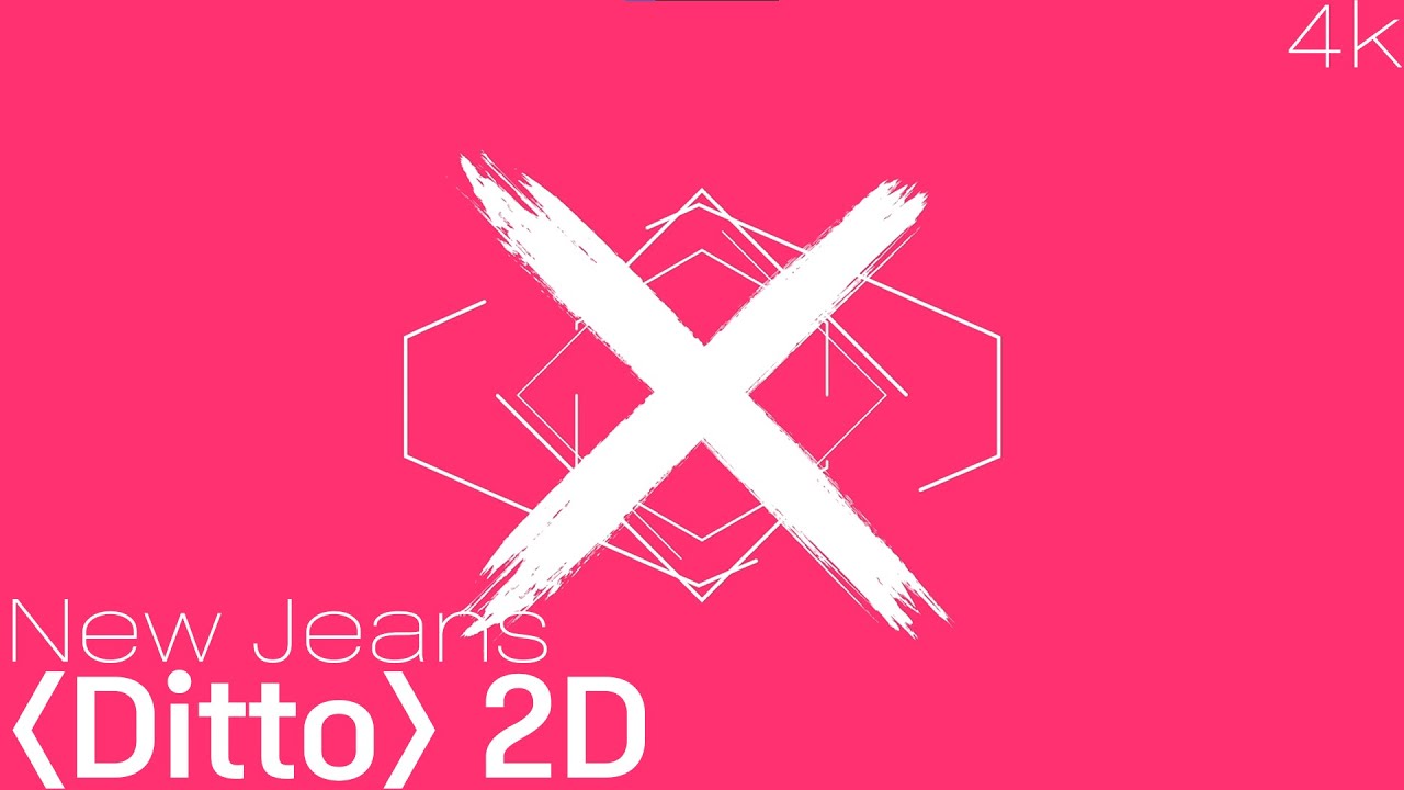 [뉴진스 - Ditto] 눈이 즐거운 2D 애니메이션 4k - YouTube