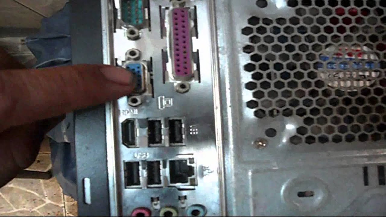 panel trasero de la torre o pc - YouTube