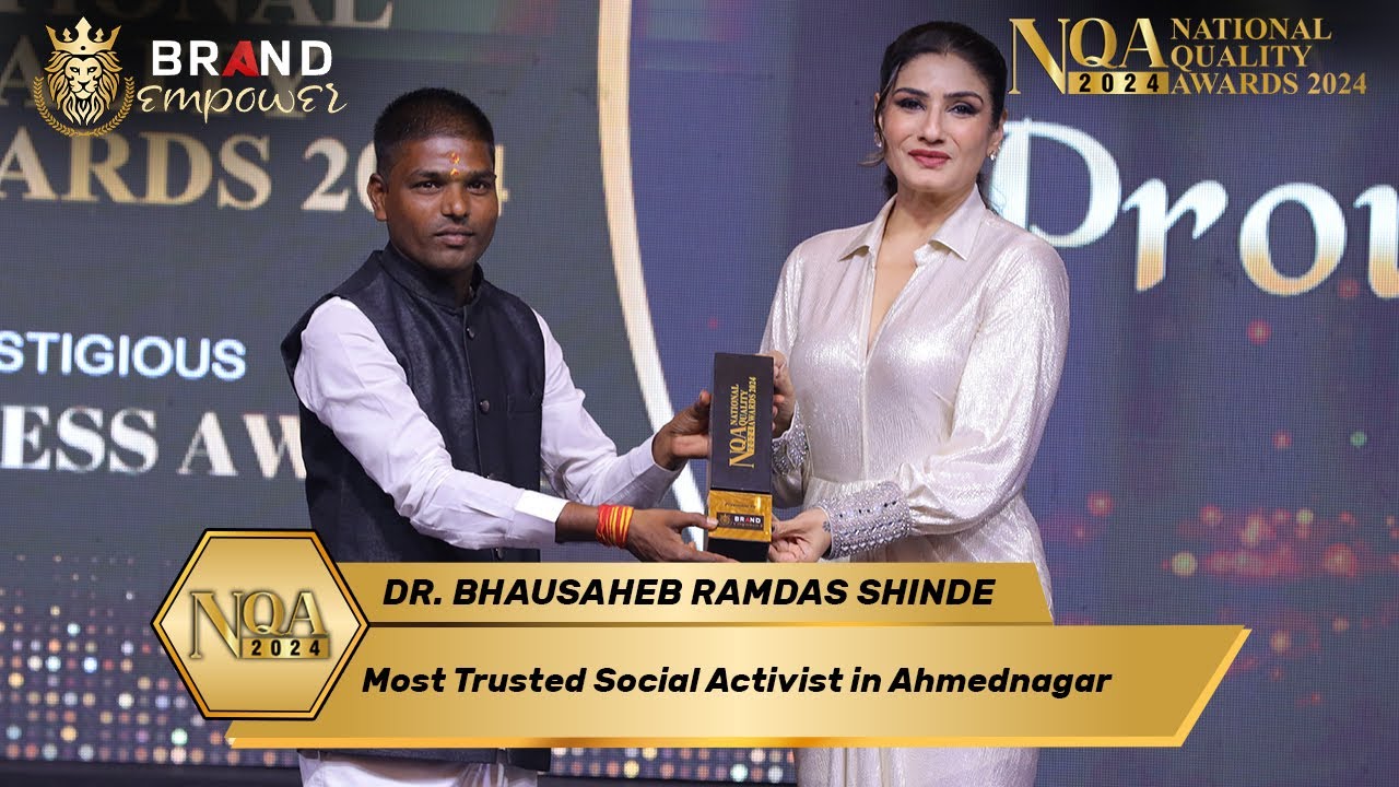 Dr Bhausaheb Ramdas Shinde Won Most Trusted Social Activist in ...