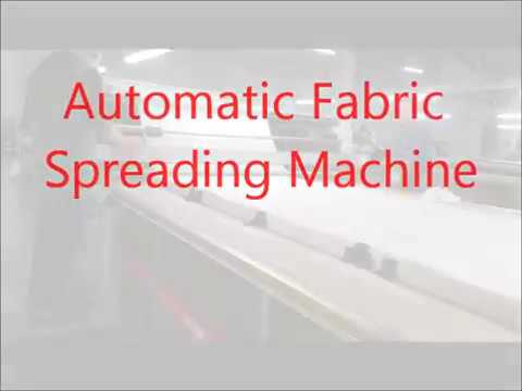 Automatic fabric spreading machine - YouTube