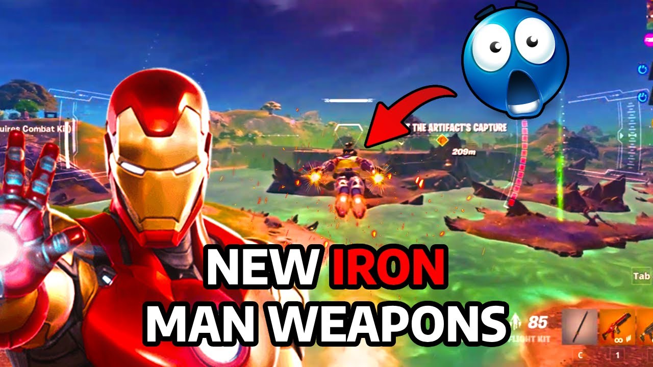 NEW Iron Man Weapons In FORTNITE! - YouTube